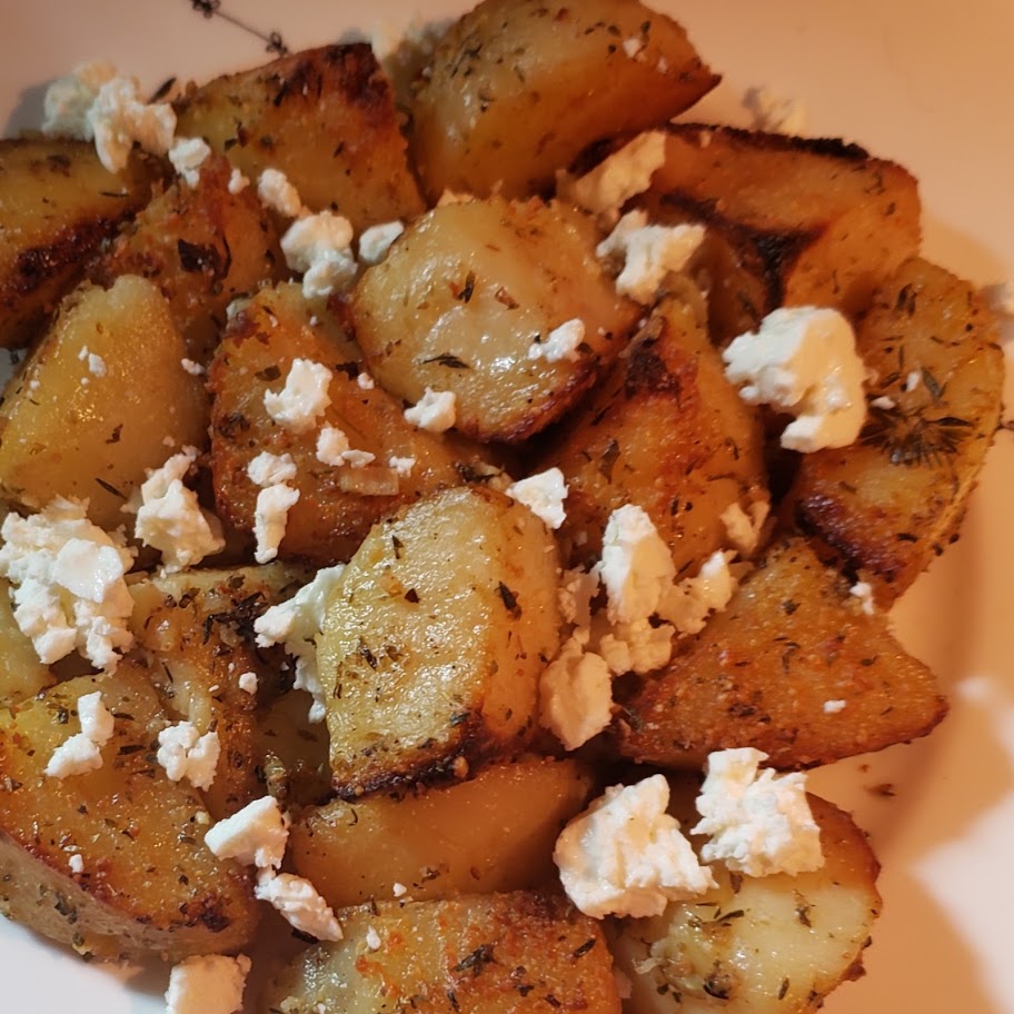 SWEET ALMOND TREE: GREEK STYLE ROASTED POTATOES