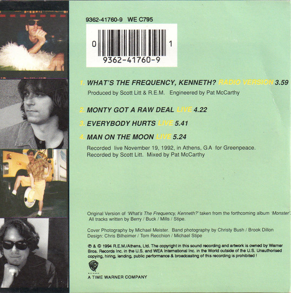 MUSICOLLECTION: REM - What's The Frequency, Kenneth? - CD 2Titres - 1994