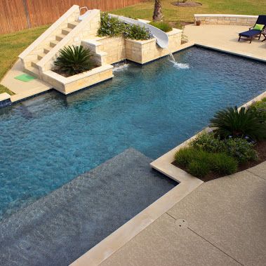 Modern Pool Designs With Slide | Architecture House