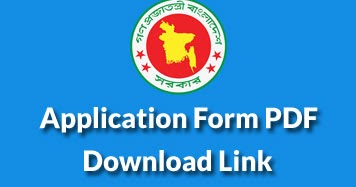 Govt Job Application Form PDF