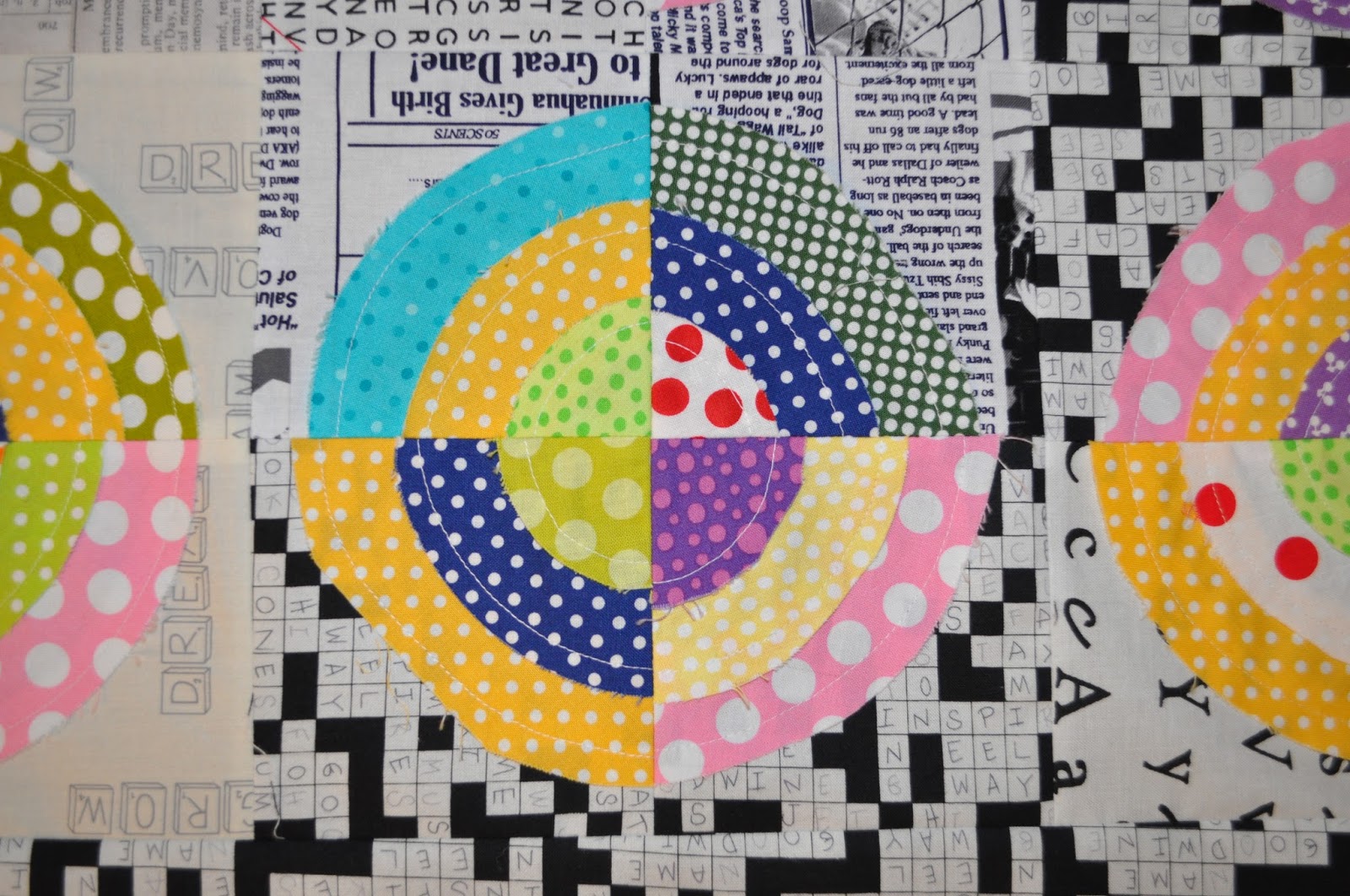 Fabric Fulfilling Its Destiny: Paulie's 1st grade class Bullseye quilt