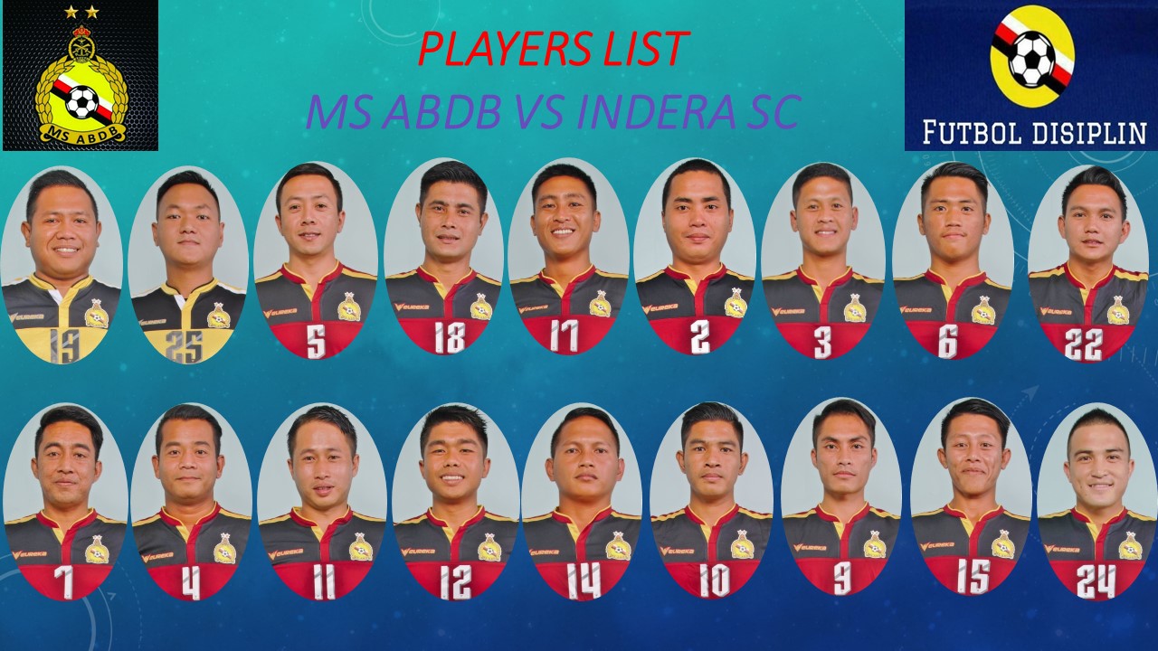 MS ABDB FOOTBALL TEAM: MS ABDB STARTING LINE UP vs INDERA SC
