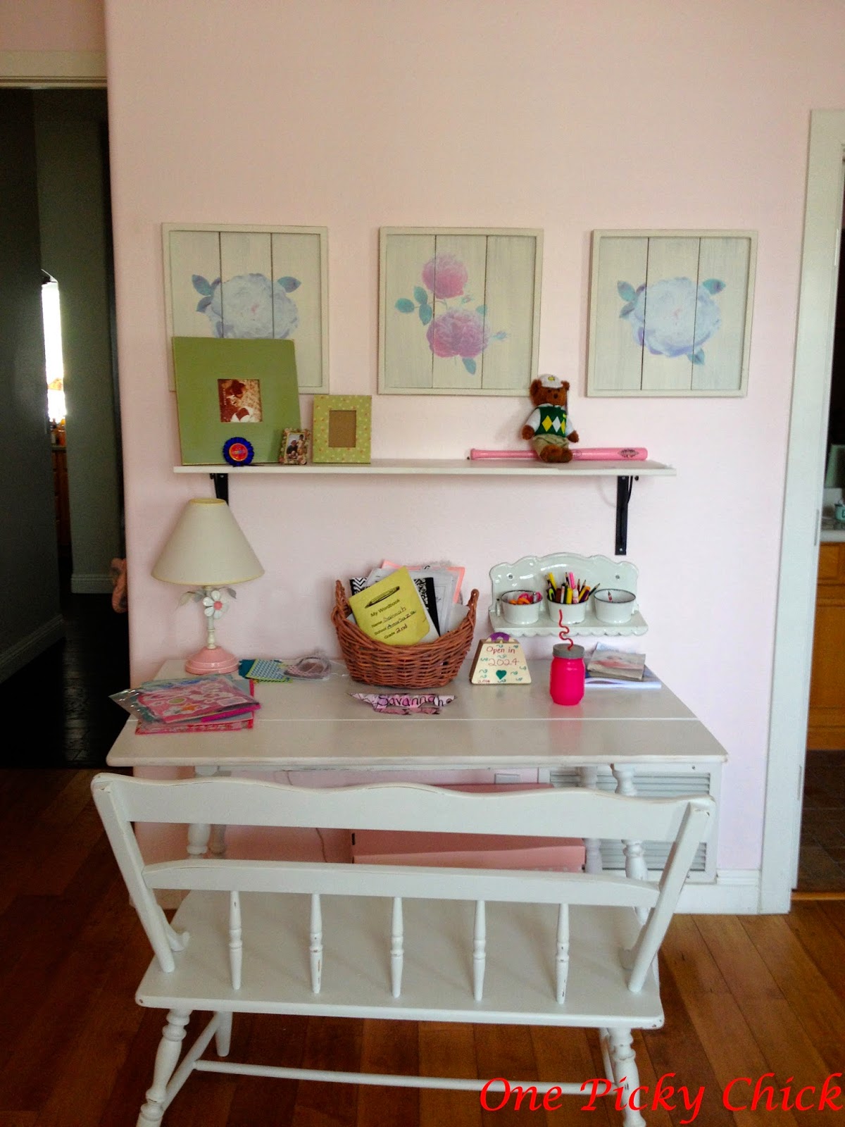 Girl's Desk - From A Table | One Picky Chick