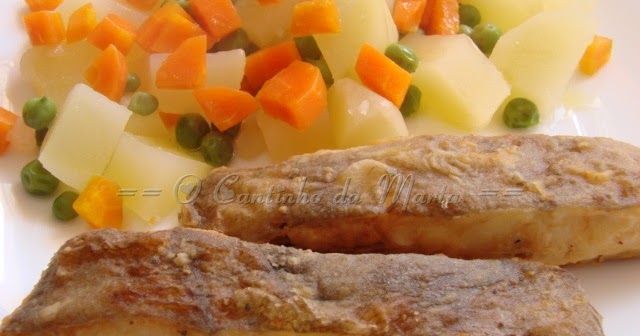 O Cantinho da Marta: Solha Frita com Legumes