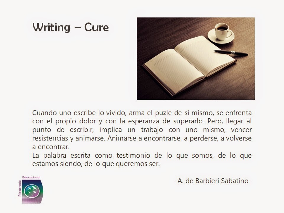 Psicoterapia Educacional: De la “talking-cure” a la “writing-cure”