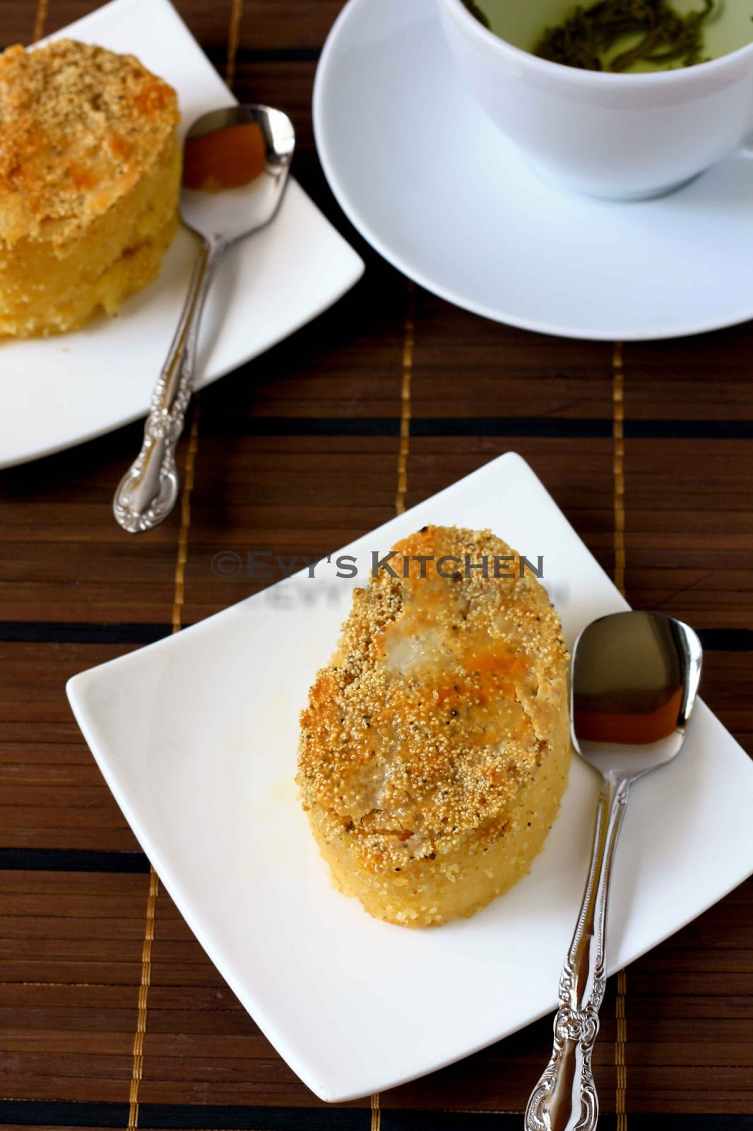 EVY's Kitchen: ဆႏြင္းမကင္း (Burmese Traditional Semolina Cake)