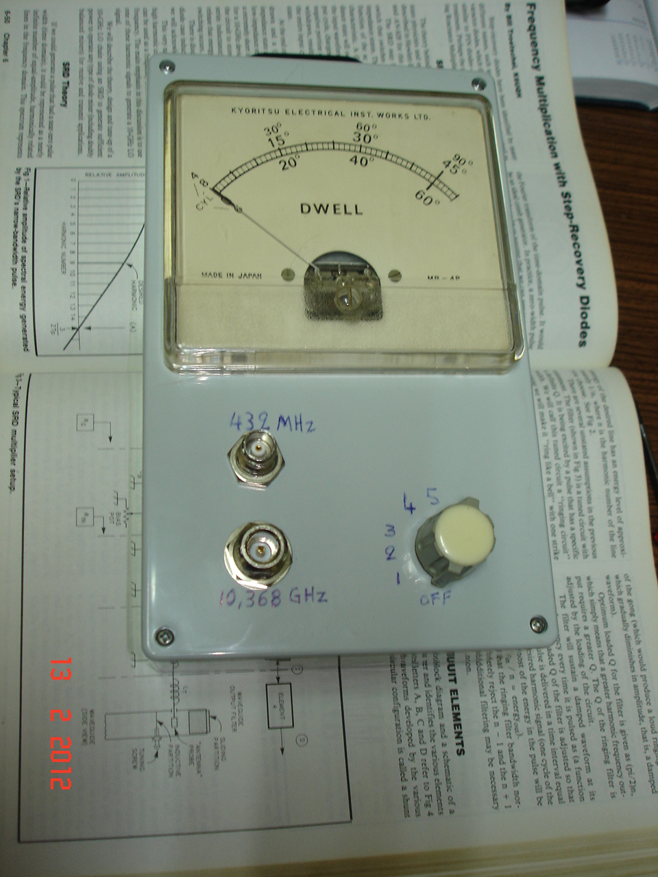 Ο 2Μδης στο διαδίκτυο...: RF mWatt-Meter 10,368GHz...