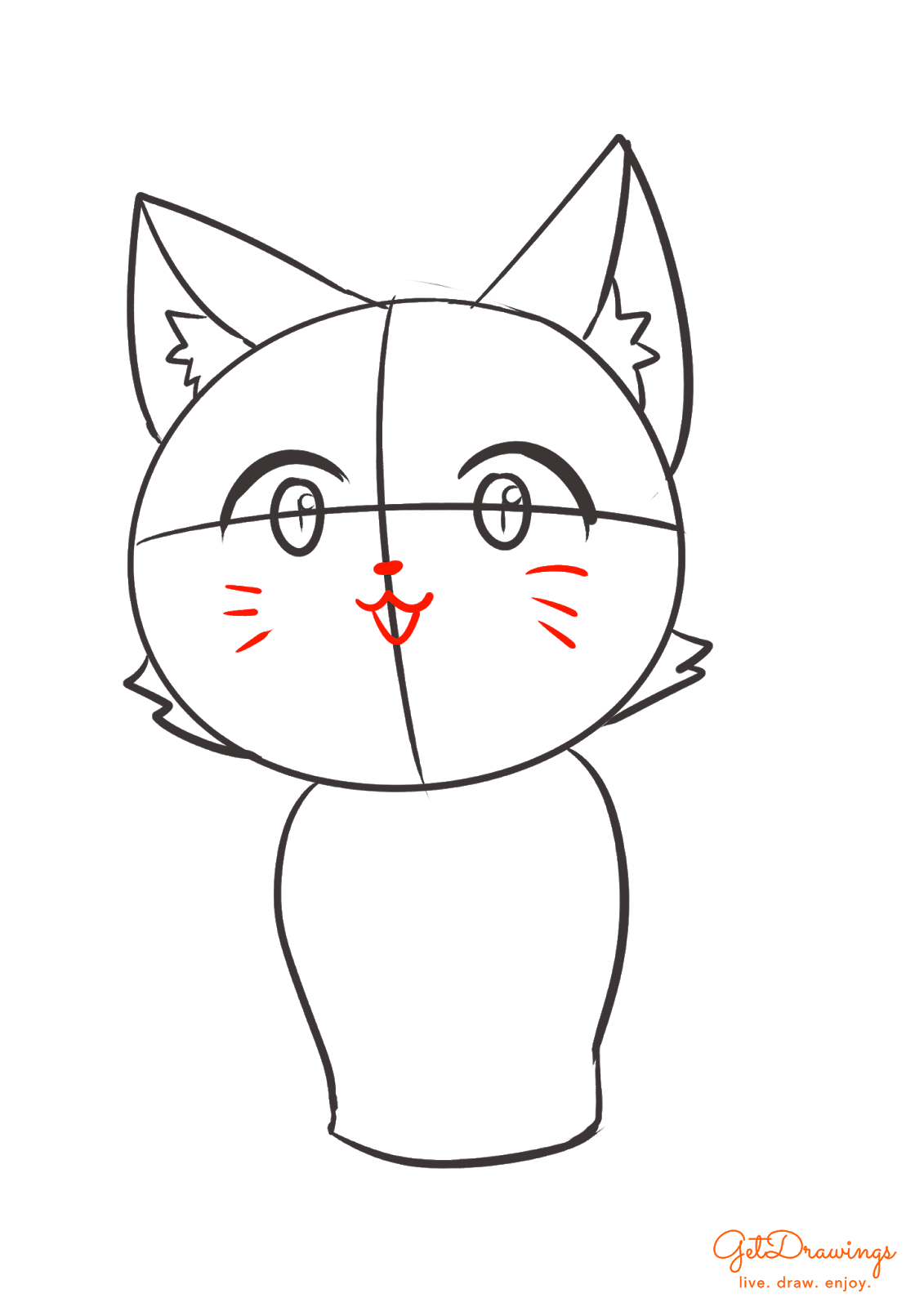 Cách vẽ chibi mèo | Vẽ Từng Nét Nhỏ