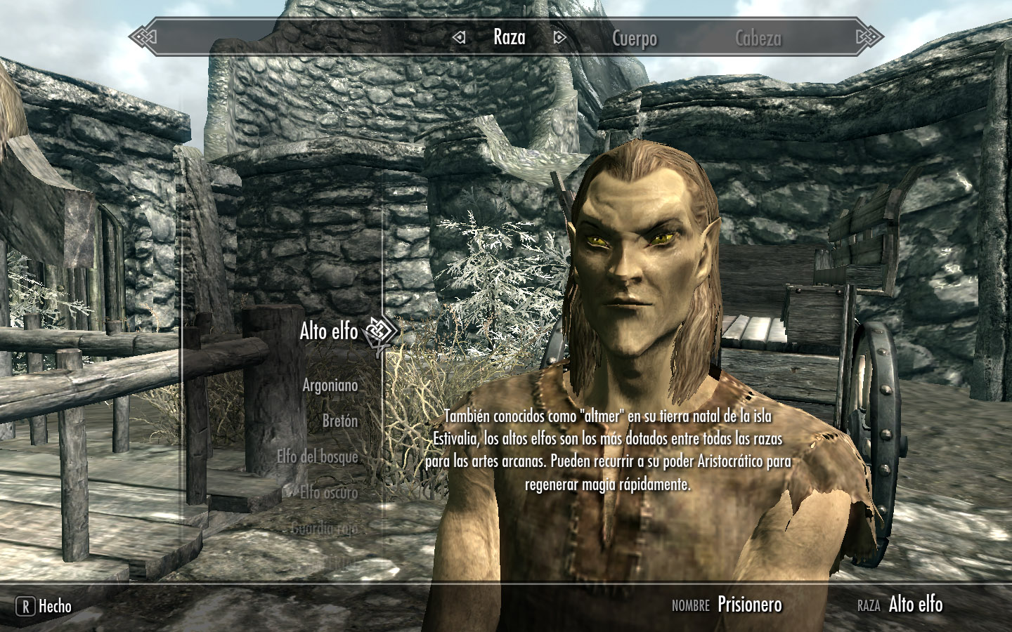 SkyrimGuia: Skyrim. Miscelania. Razas.