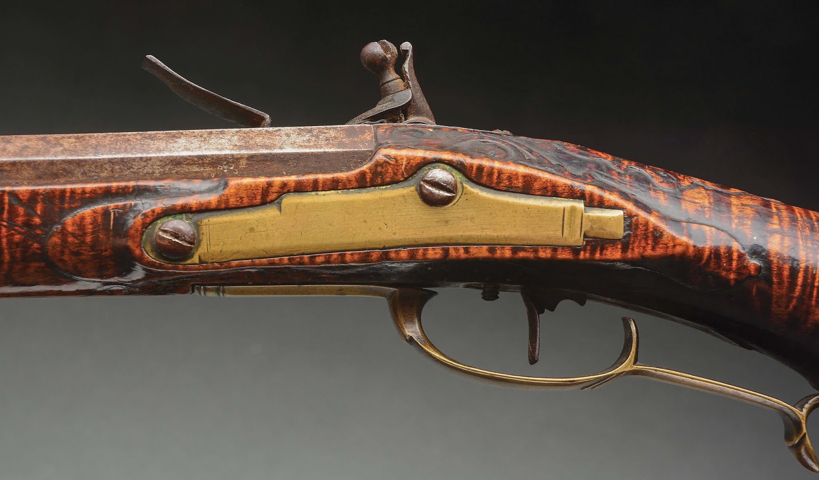 Contemporary Makers: "Lion and Lamb" Moravian Flintlock Rifle ...