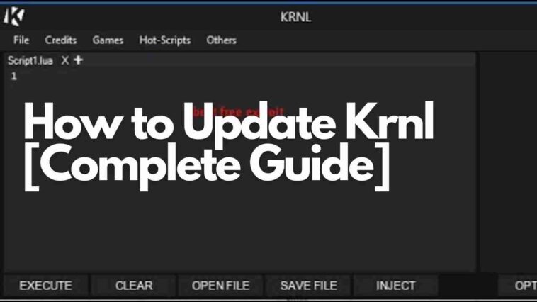 How to Update Krnl
