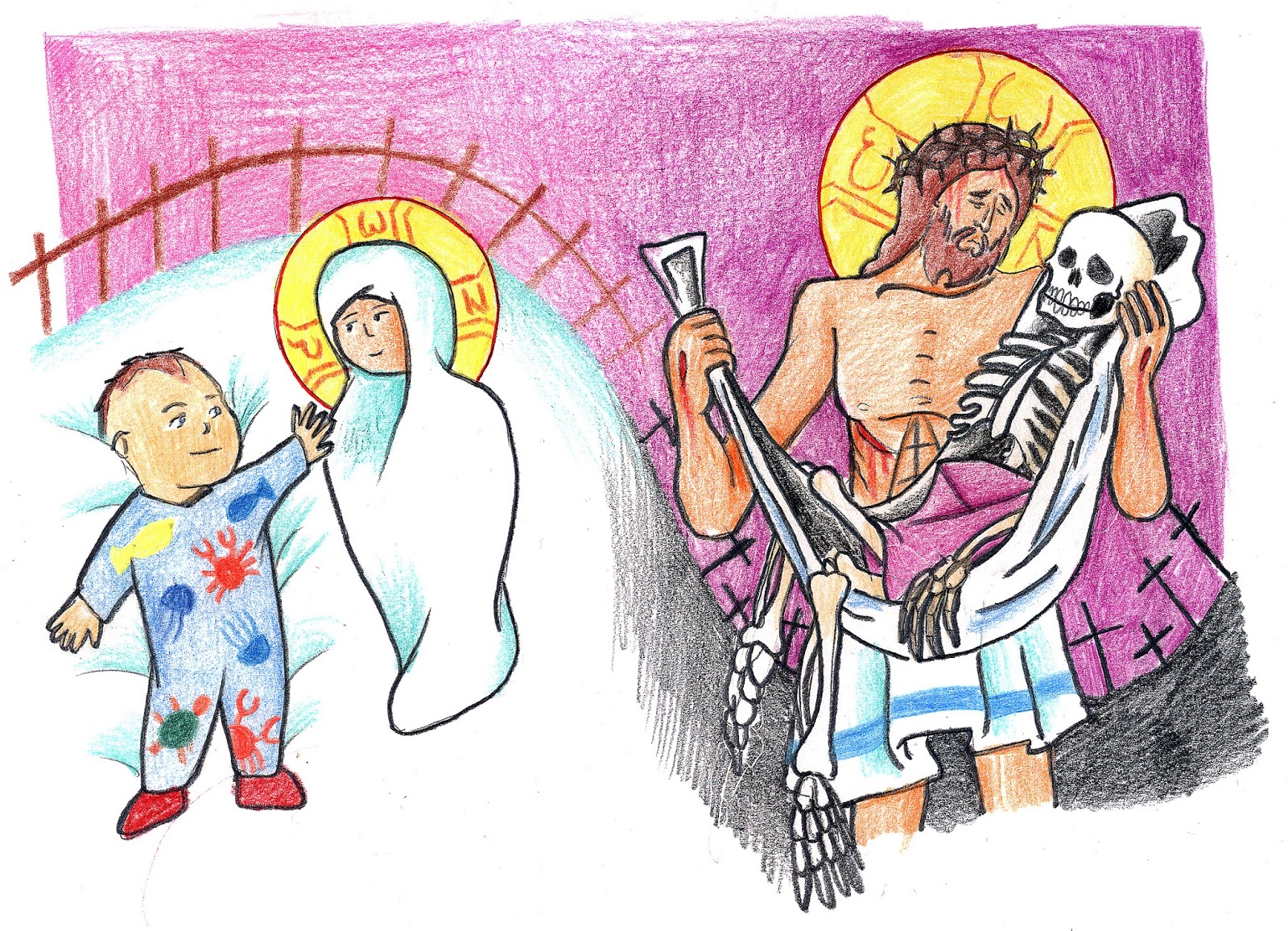 Bible Illustrated Romans 14 7 8 bible-illustrated-romans-14-7-8