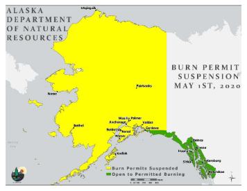 Wet Weather Allows Burning Suspension To Be Lifted | Copper River ...