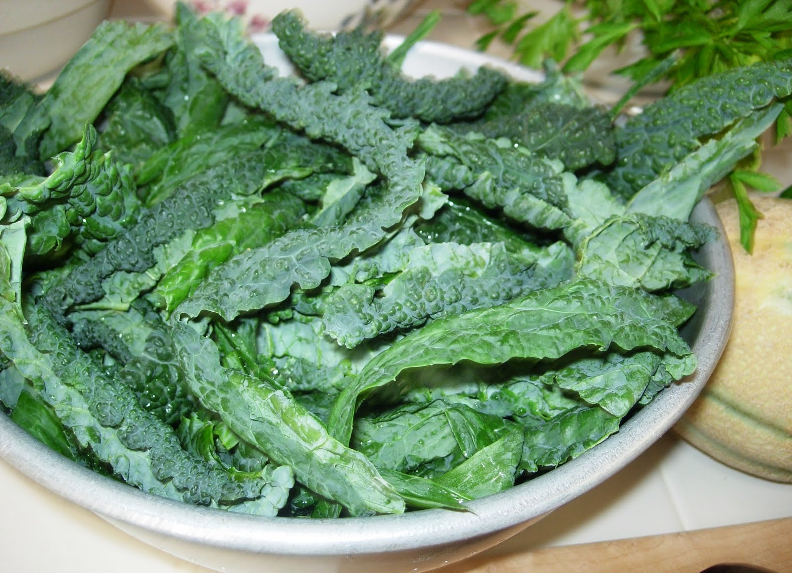 A Table For Rue, Please: Tuscan Kale & Cannellini Bean Salad