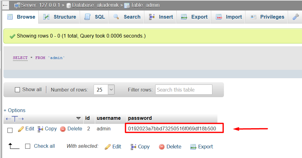 Membuat Login Dengan PHP dan MySQLi Menggunakan MD5