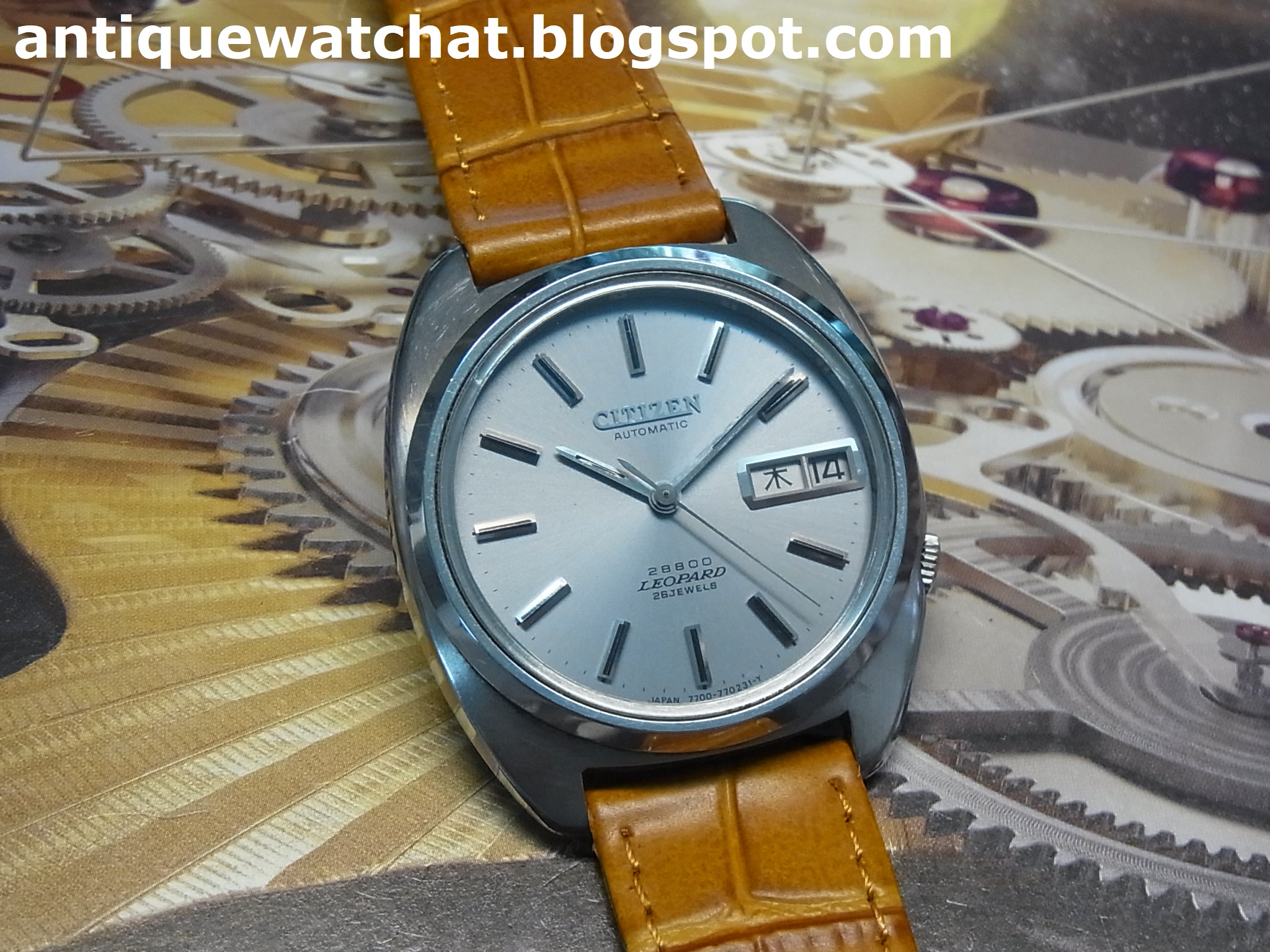 Antique Watch Bar: CITIZEN LEOPARD 28800 26 JEWELS AUTOMATIC CTZ256 (SOLD)