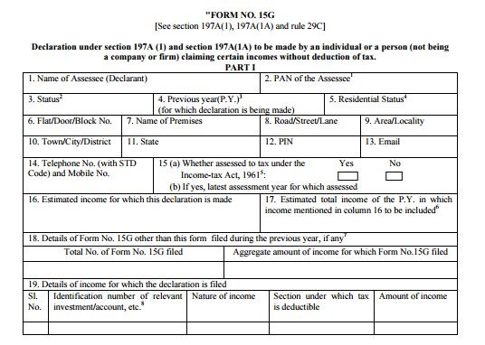 .: How to fill in revised Form 15G / 15H