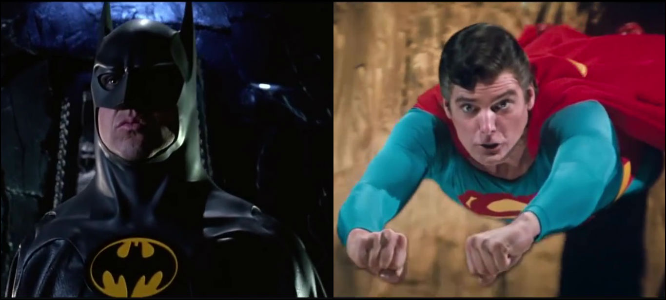 nerdy views: Christopher Reeve Meets Michael Keaton