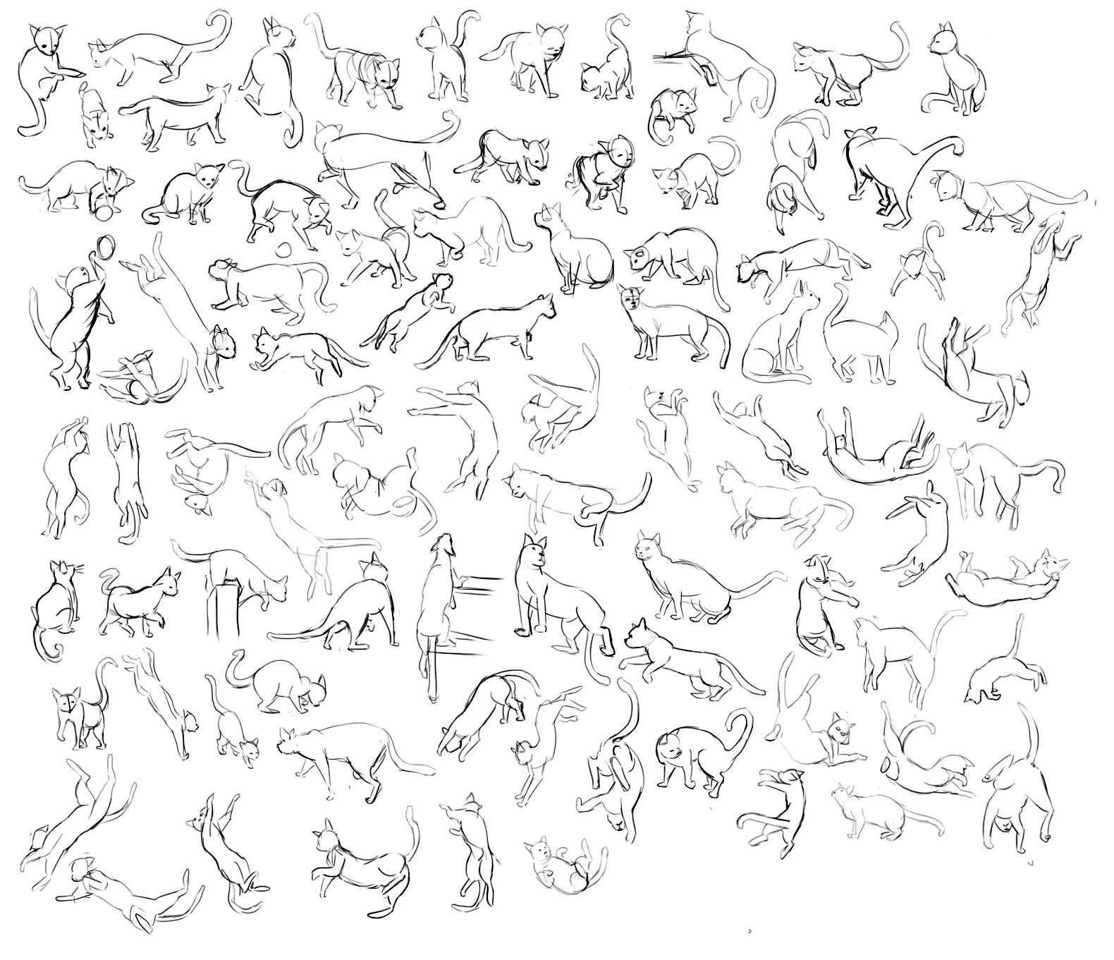 KAWKS! Art Blog: Lots of cats