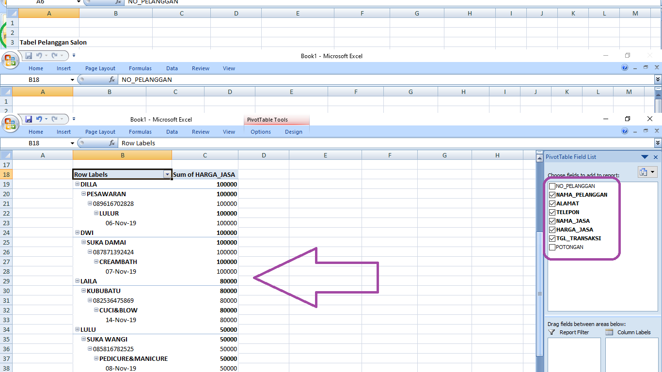 Penggunaan Split, Freeze Panes dan Pivot Table Penggunaan Split, Freeze Panes dan Pivot Table