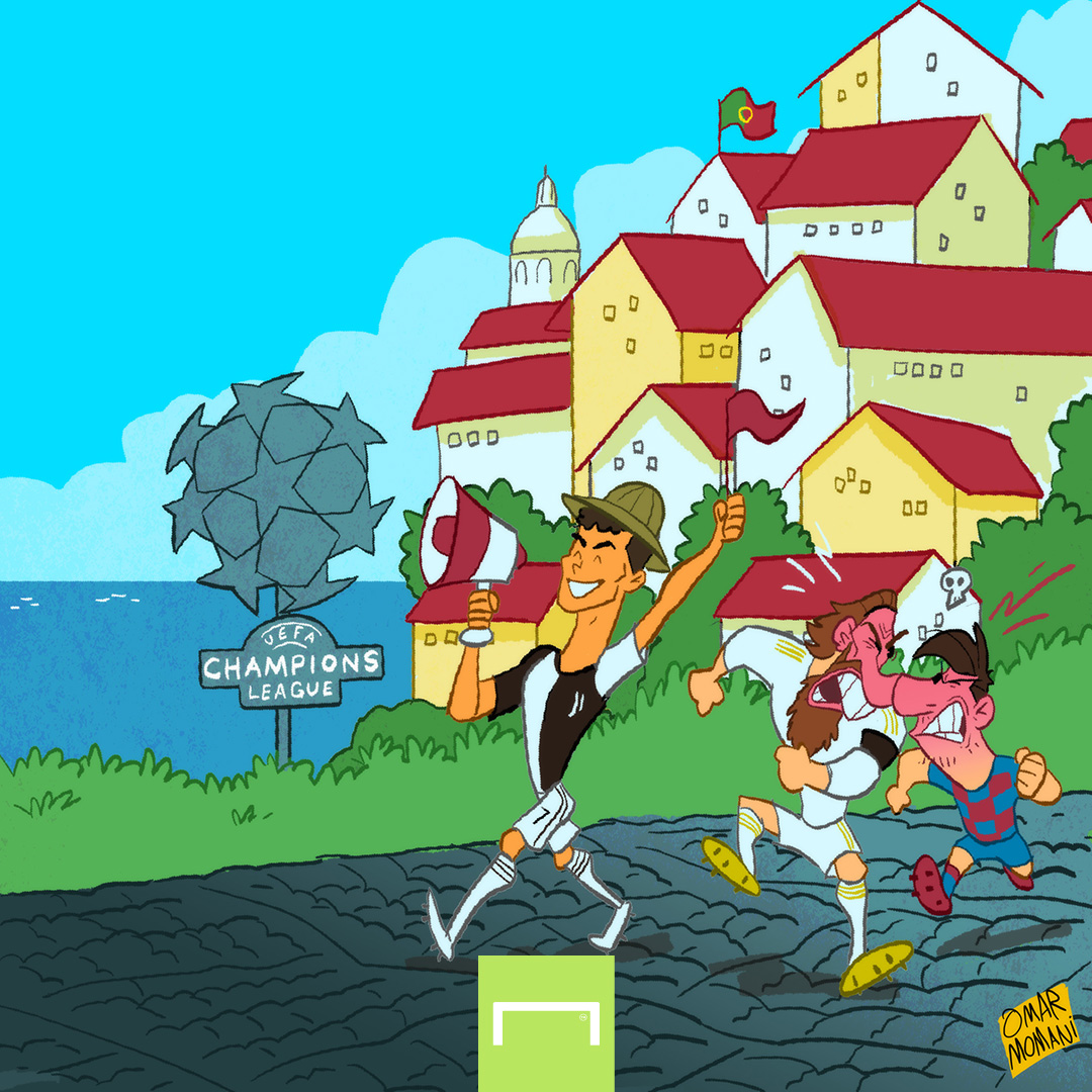 Omar Momani cartoons: The Champions League is heading to Portugal