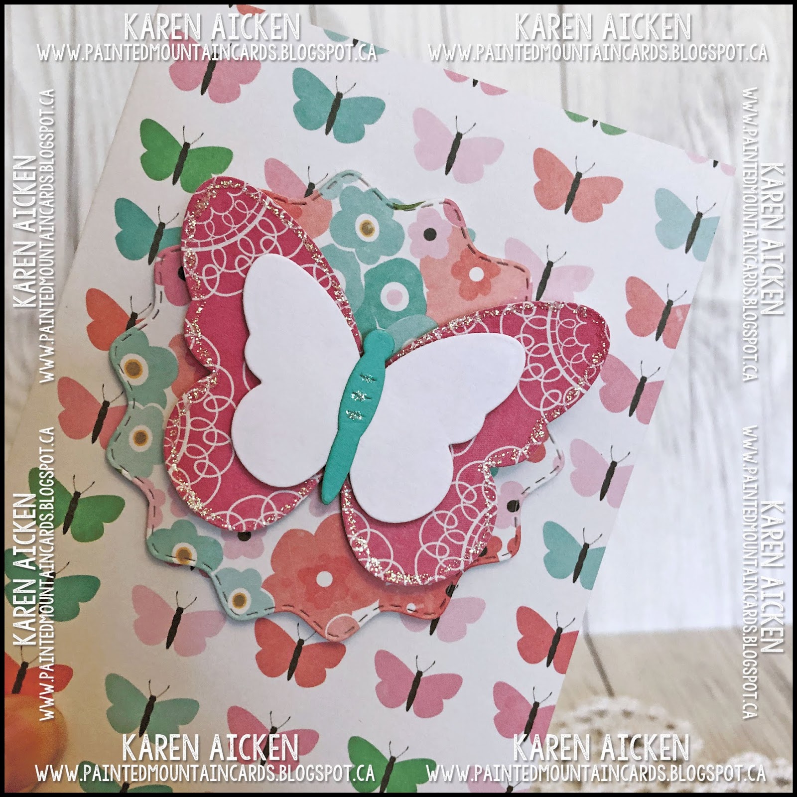 Painted Mountain Cards: Folded Gift Card Holders