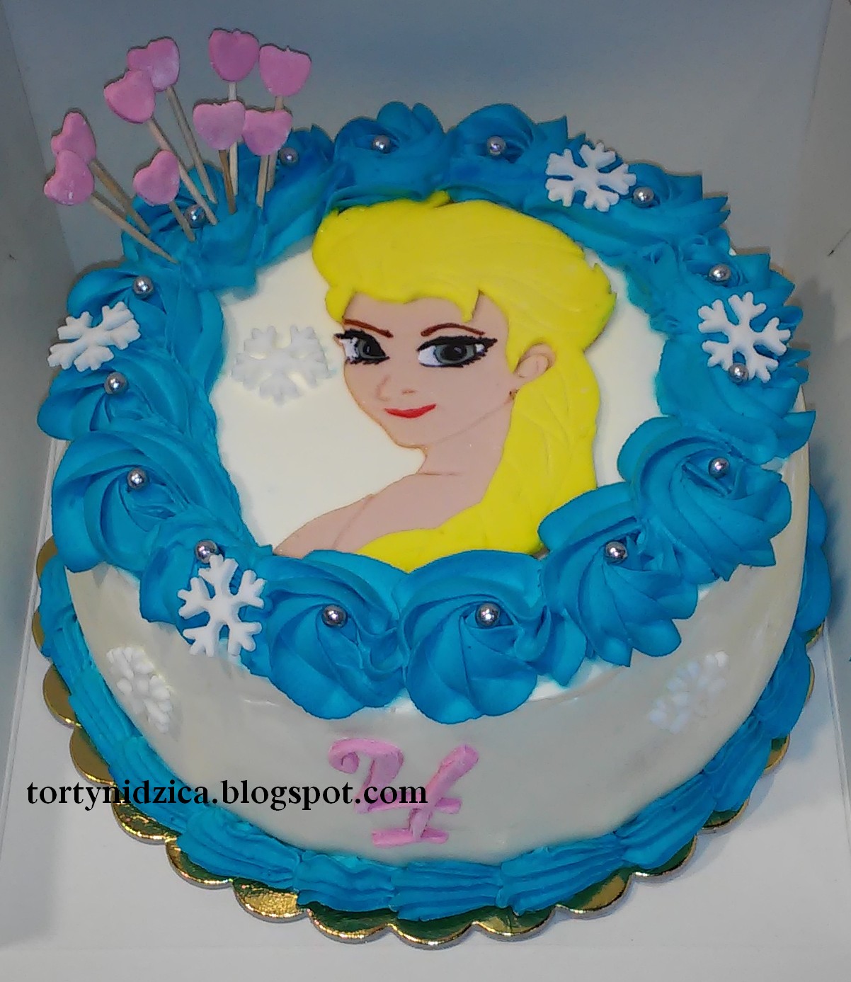 Torty artystyczne- Nidzica, Mława: Tort z Elsą.