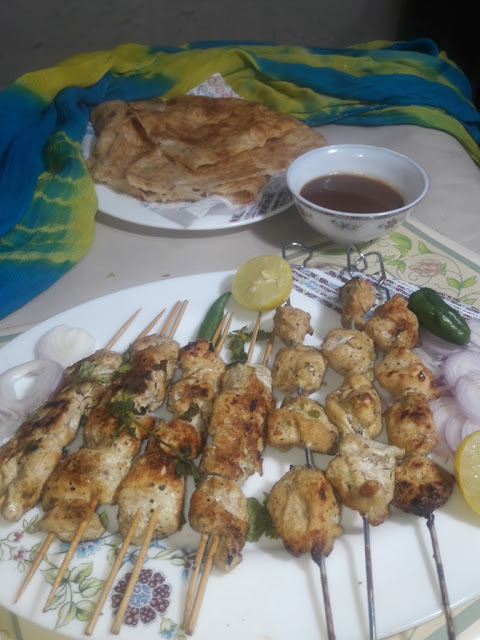 Chicken Malai Boti Recipe - Yummy Traditional