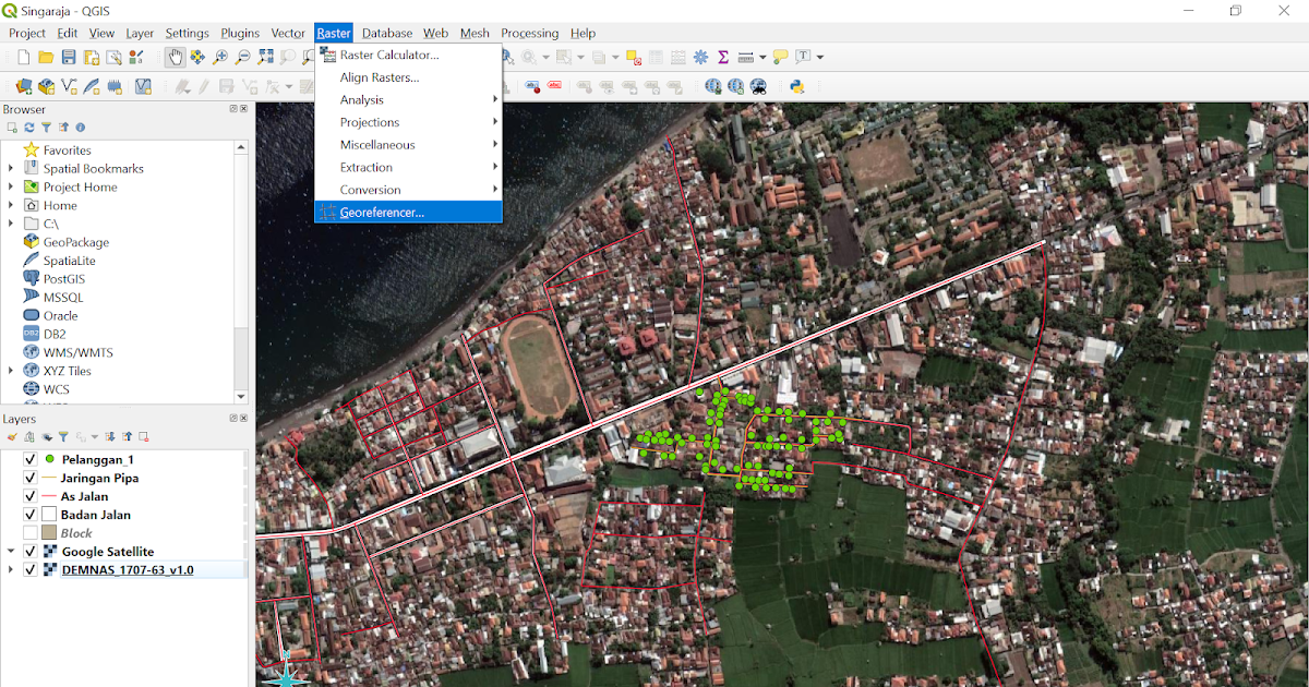 Tutorial QGIS Membuat Peta dengan Georeferensi dan Memunculkan Plugin ...