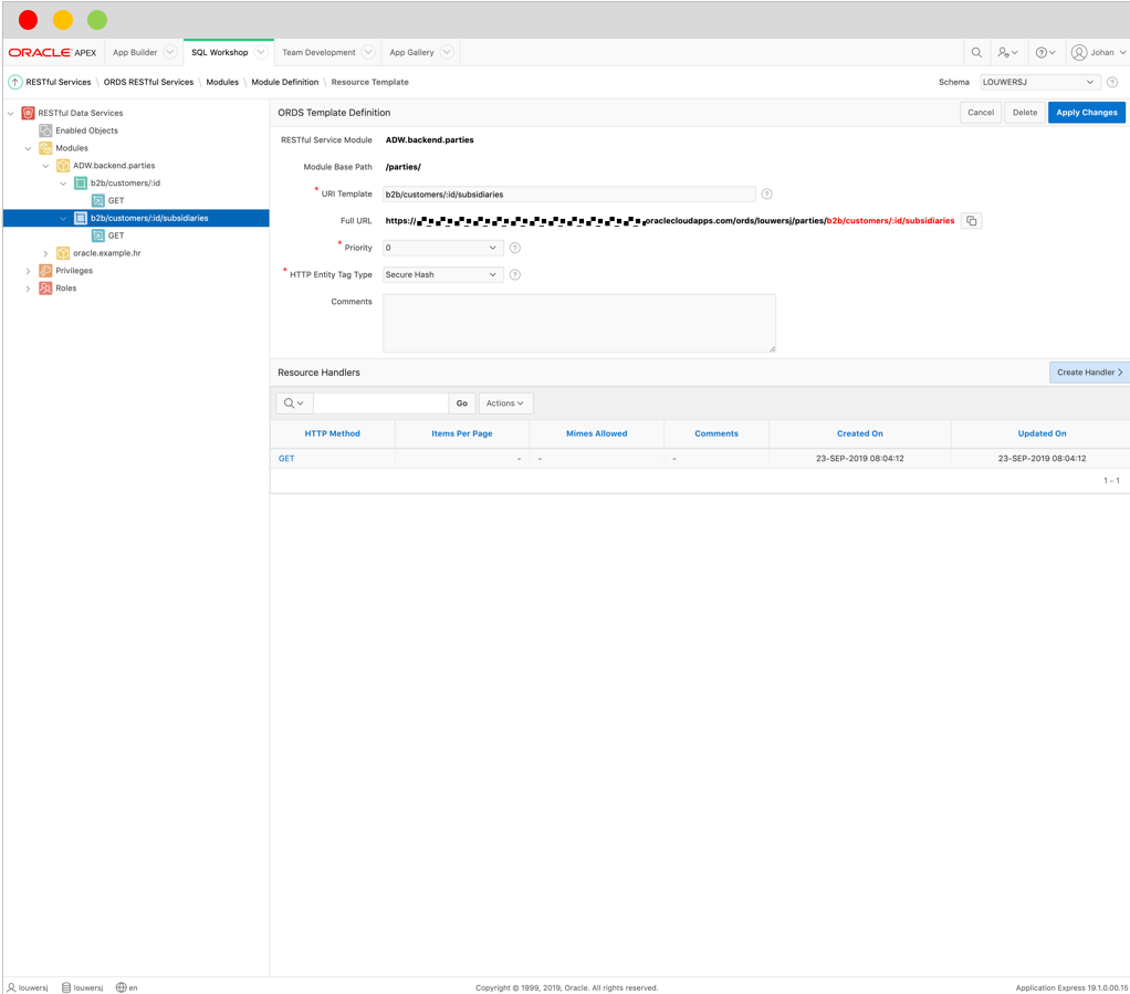 Johan Louwers - Tech blog: Create REST endpoint in Oracle Autonomous ...