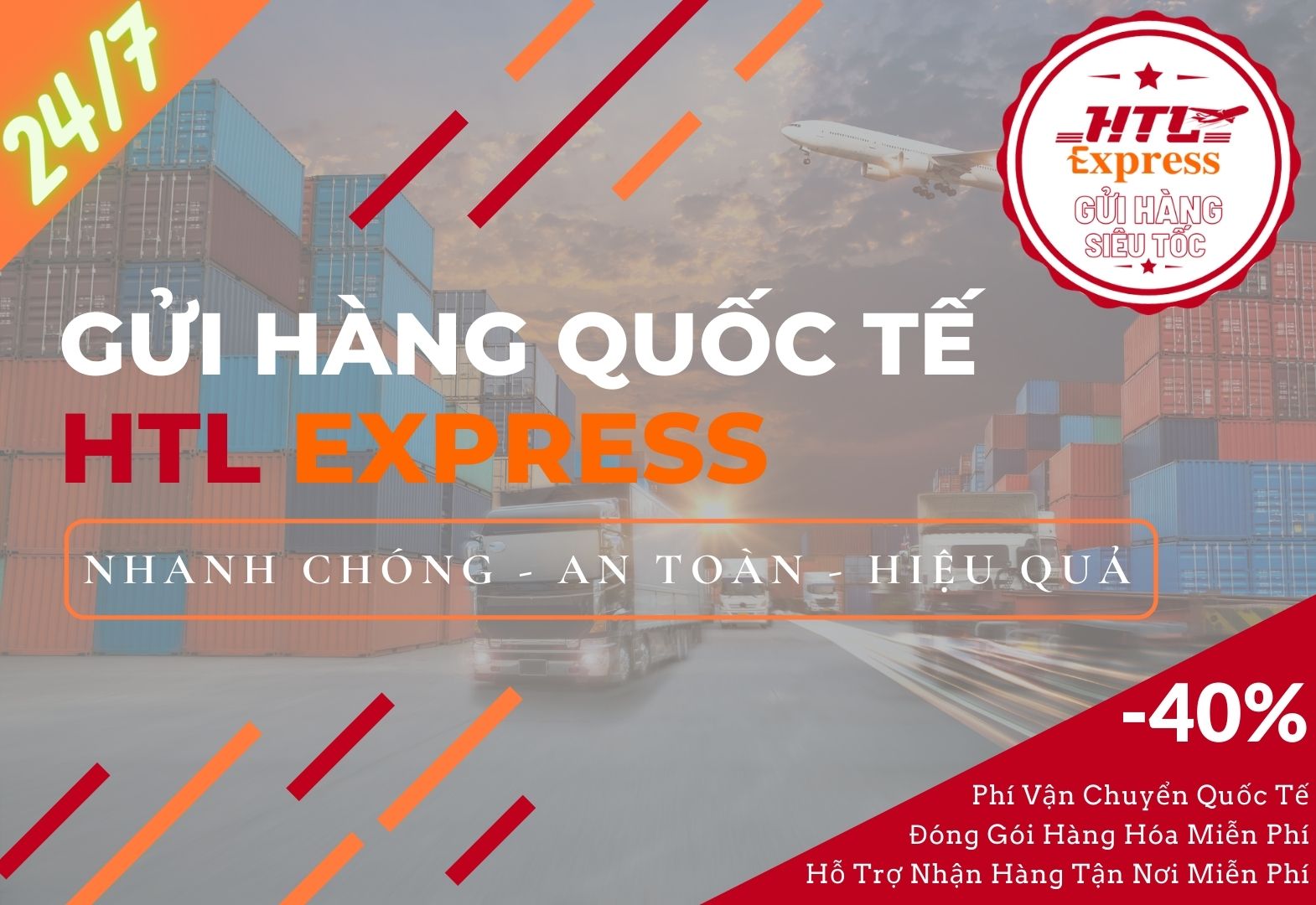 Chuyển Phát Nhanh Hàng Hóa Đi Quốc Tế - HTL Express