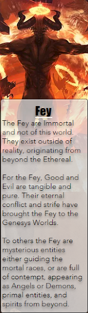 The Fey......What are They,What makes them unique - The Genesys Project