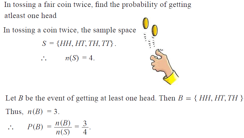 OMTEX CLASSES: In tossing a fair coin twice, find the probability of ...