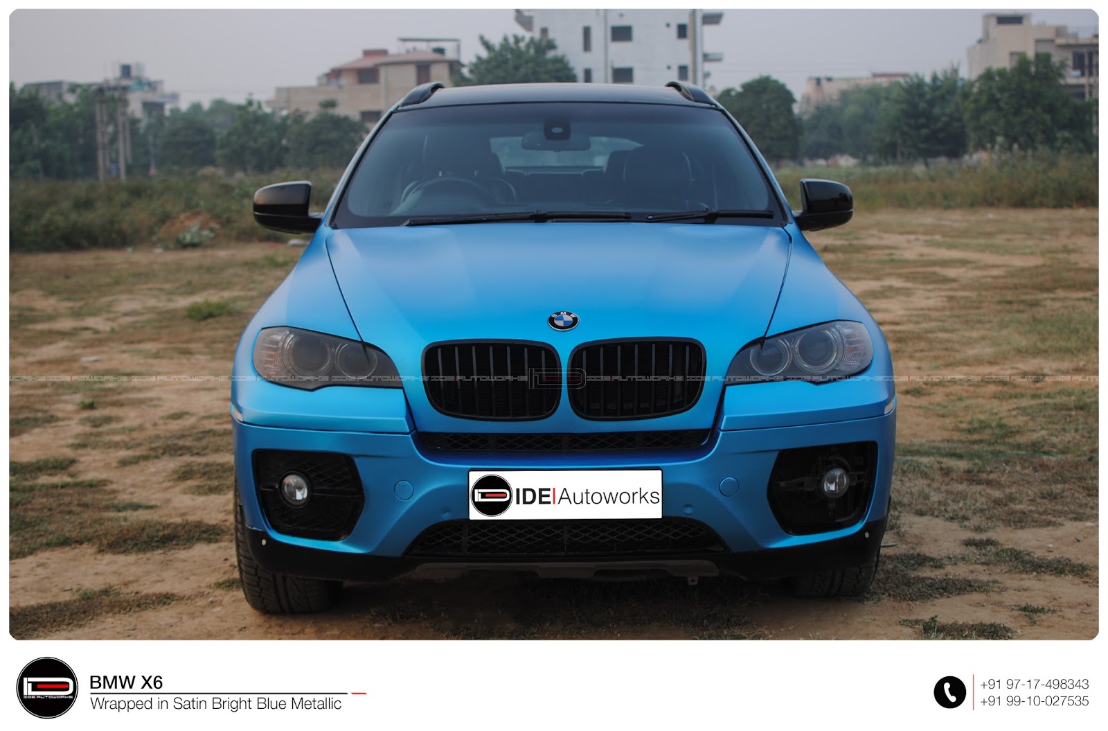 BMW X6: Satin Bright Blue Metallic Wrap | IDE Autoworks