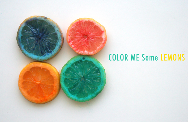 The Color Issue: DIY Colorful LEMONS