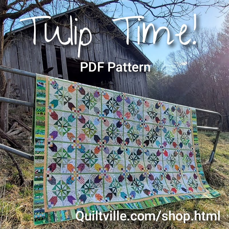 Quiltville's Quips & Snips!!: Tulip Time Pattern Time (and Gift-Away!)