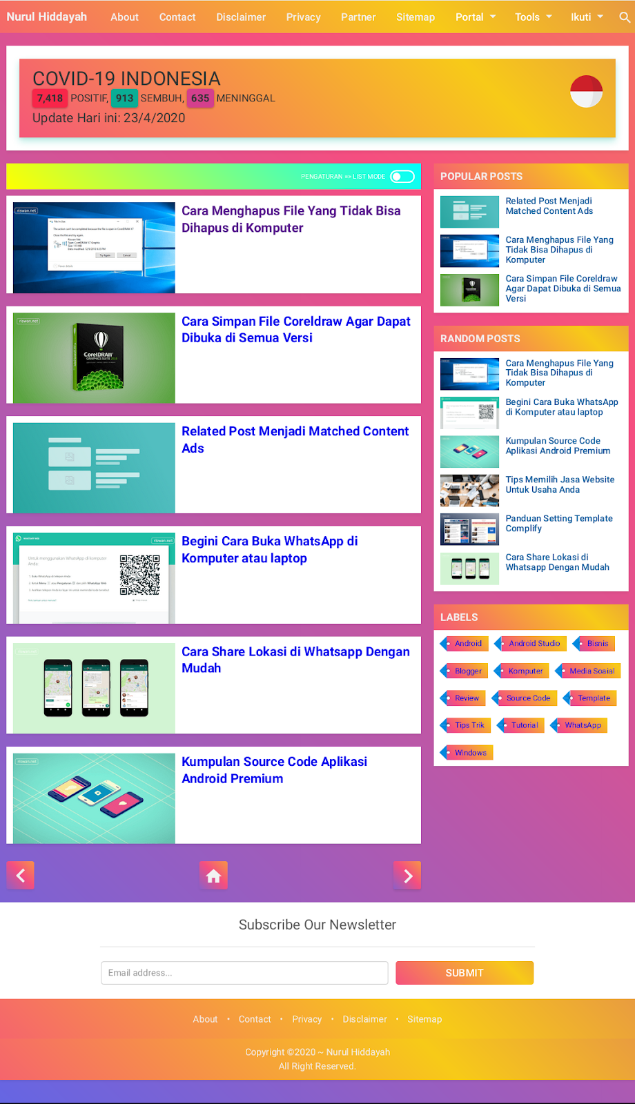 Membuat Layout Switch Grid dan List Mode