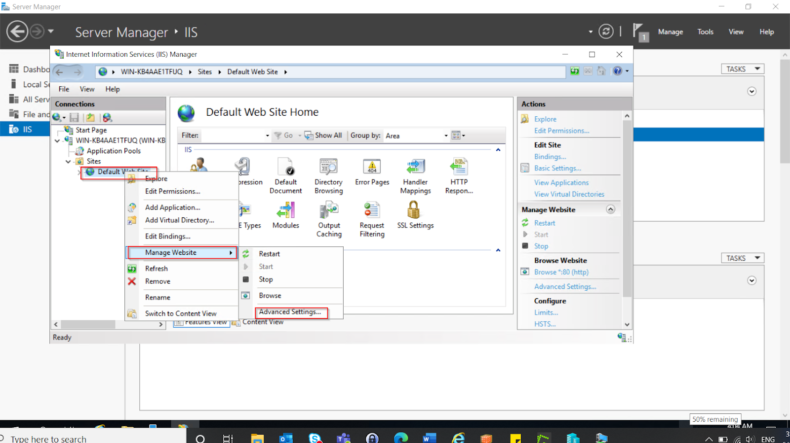 Savour the moment: [Windows Server 2019][Set up a web server][Step-by ...