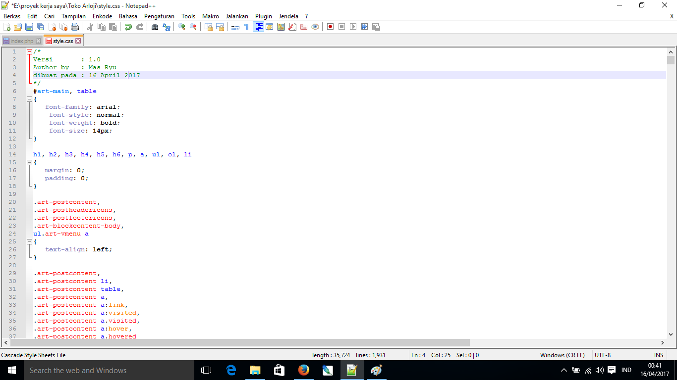 Cara Membuat Desain Website Toko Arloji Menggunakan HTML Dan CSS