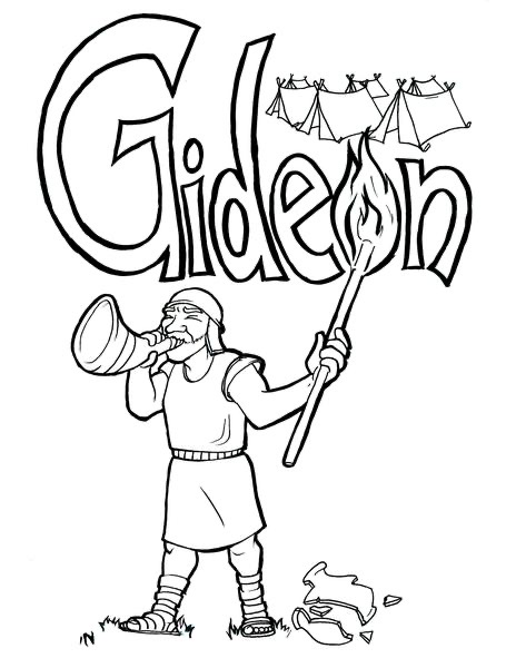 FAITH E. KIDS!: WEEK 3: Gideon Coloring Pages