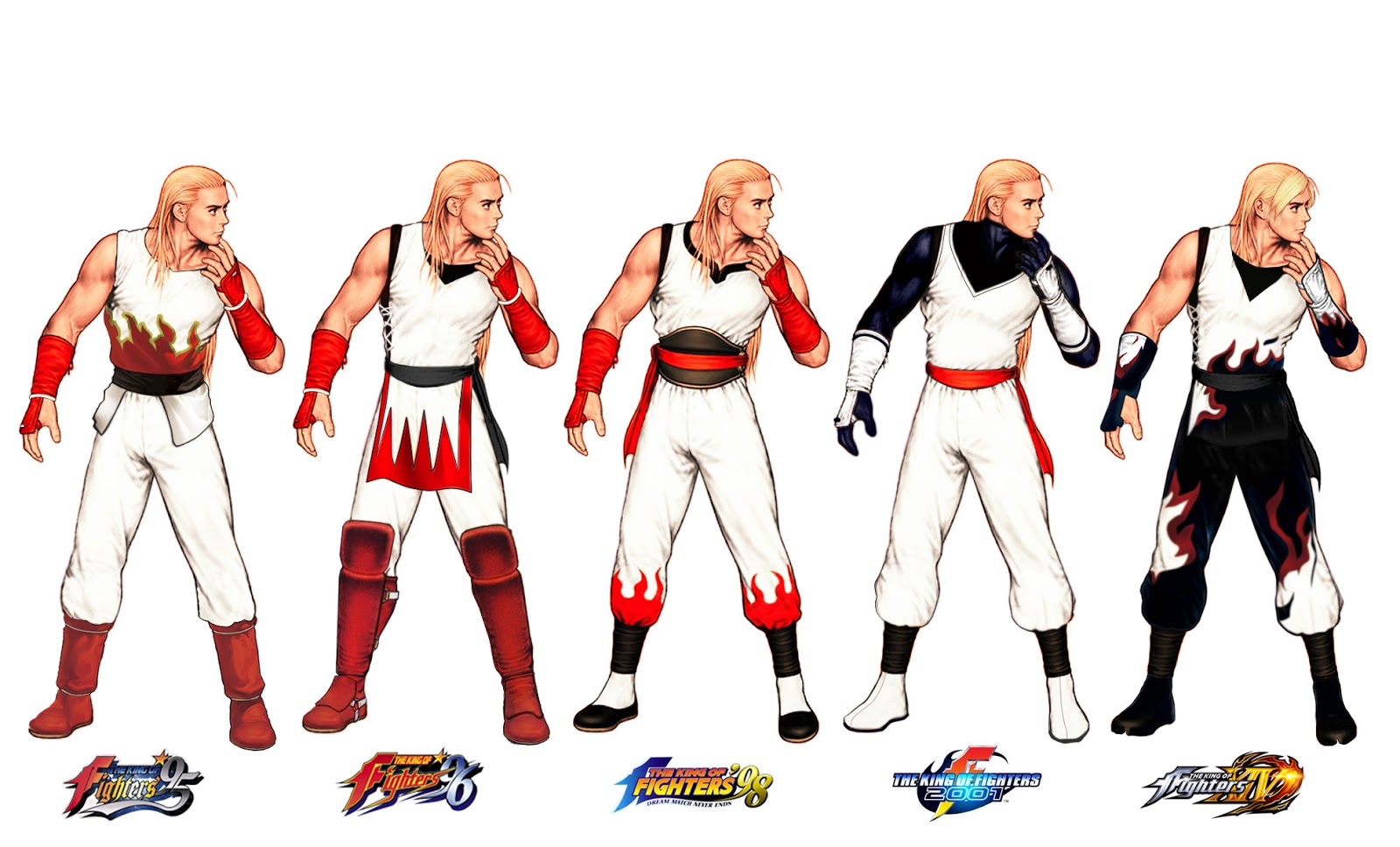 The King Of Fighters Ever: EVOLUÇÃO DAS ROUPAS