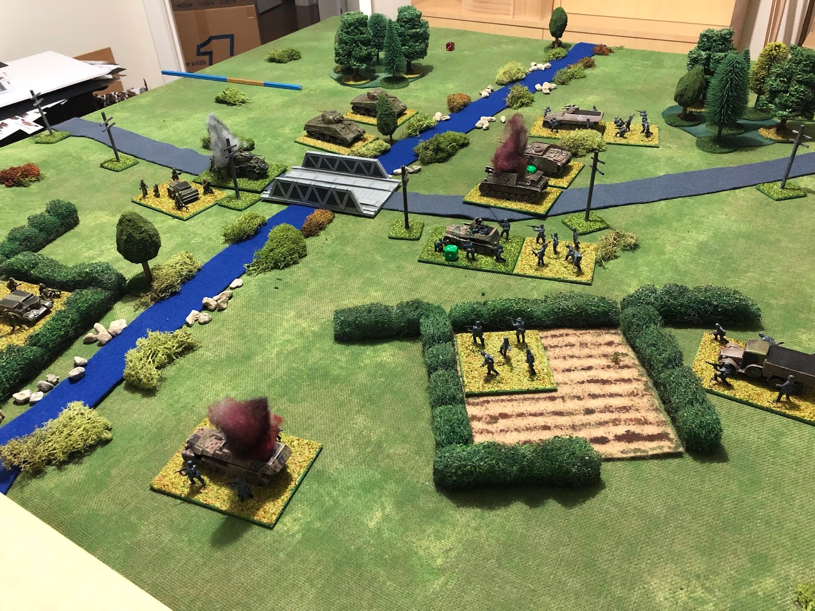 Grid based wargaming - but not always: First tabletop action for WW2 ...