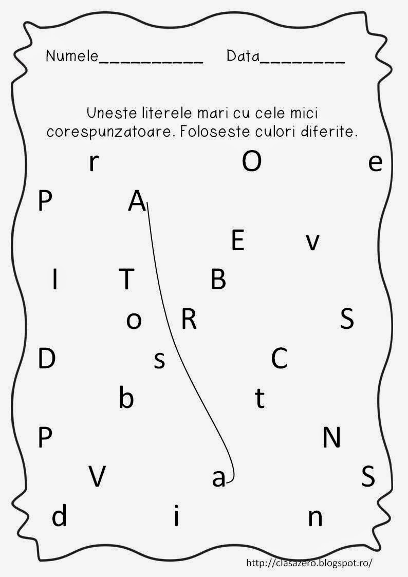 Clasa pregatitoare: Fise litere
