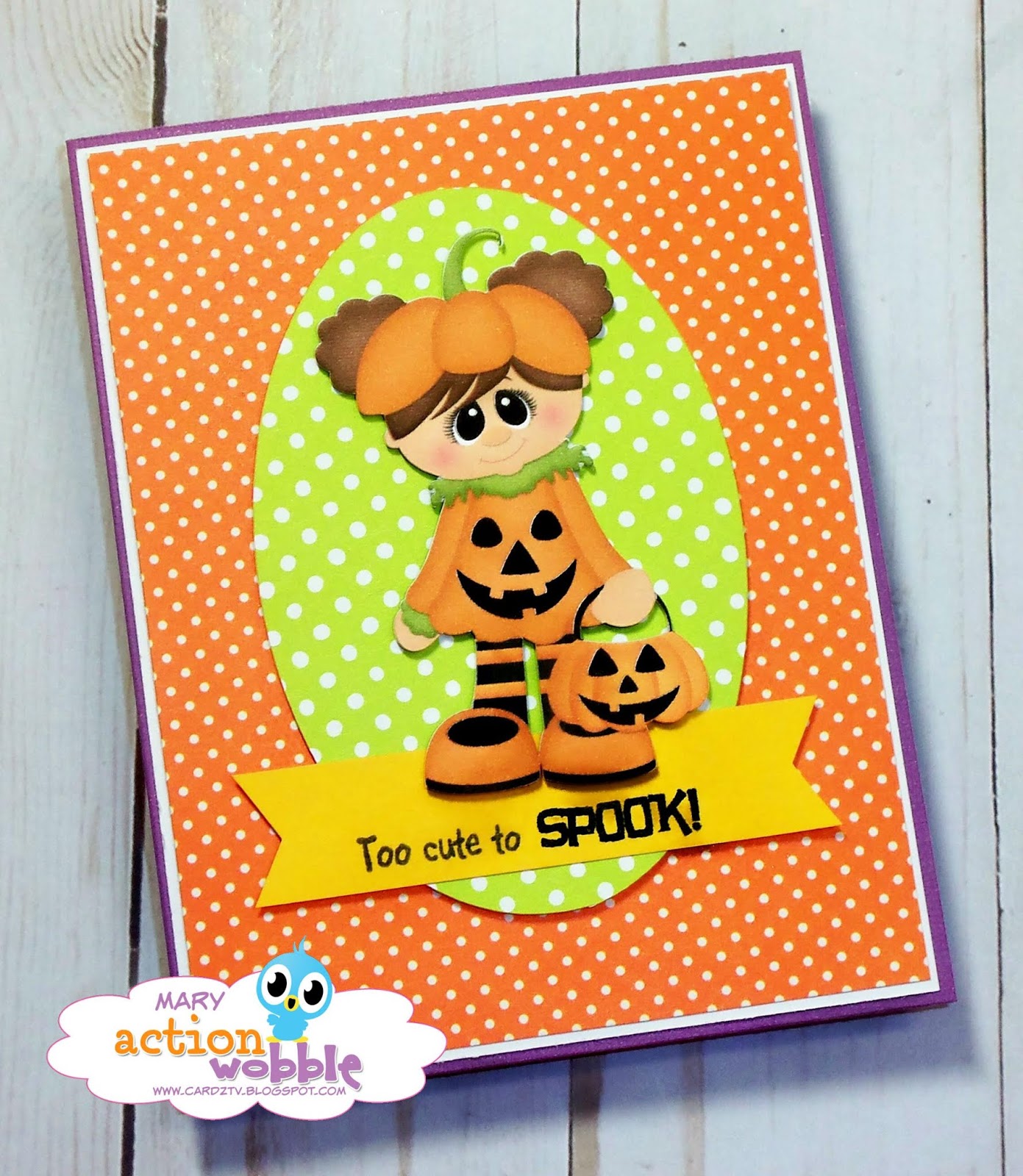 CARDZ TV: "TOO CUTE TO SPOOK!" HALLOWEEN CARD ~ ACTION WOBBLE OCTOBER ...