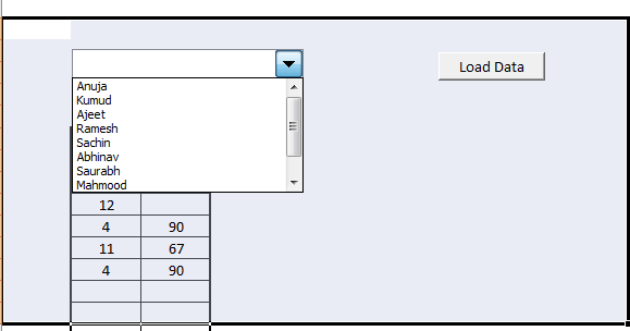 Applied Knowledge: Excel VBA- Dropdown