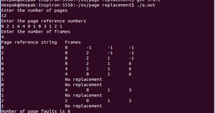 Lab programs for CSE Students: C program for LRU page replacement algorithm