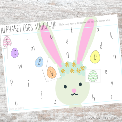 ABC Eggs Uppercase & Lowercase Letter Matching | School Time Snippets