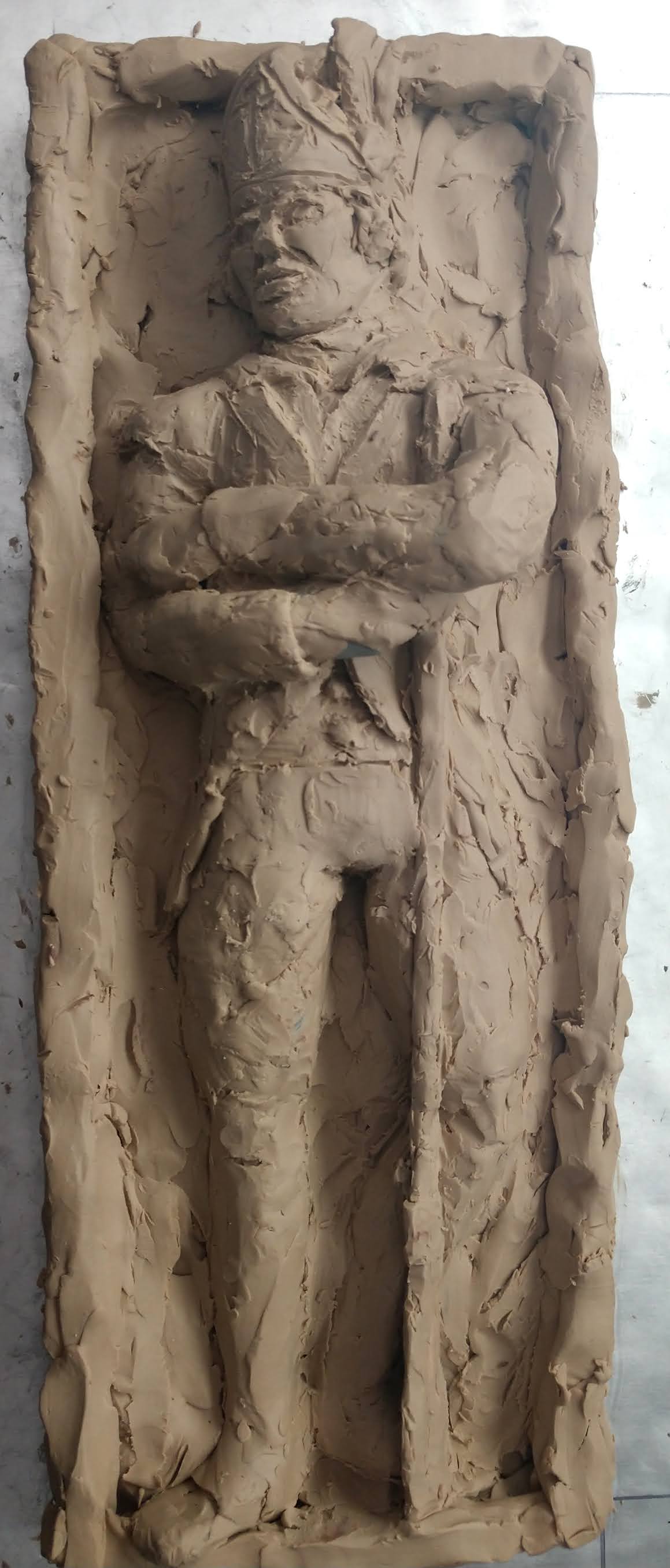Michael Tieman -Artist: The 3 Are Finished in Clay Ready to be Cast
