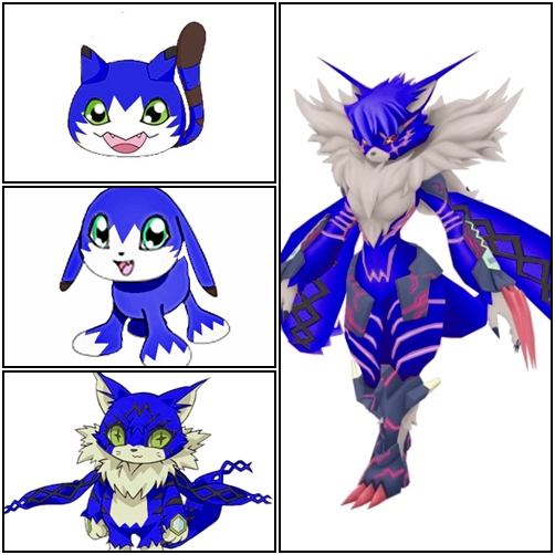[Linhas Evolutivas] BlueMeicoomon from BlueMeicrackmon ~ MEU×DIGIMON