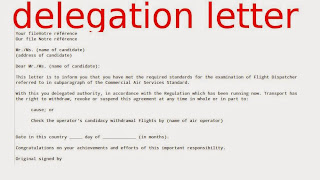 delegation letter sample ~ samples business letters
